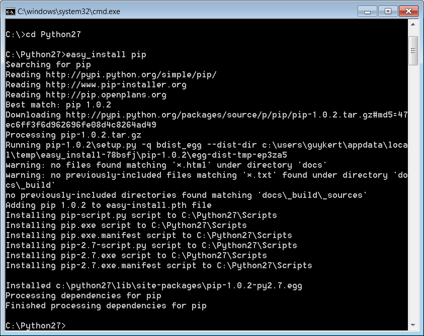 PLC y Python: Instalar pip