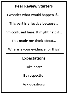 Strategies for Peer Review