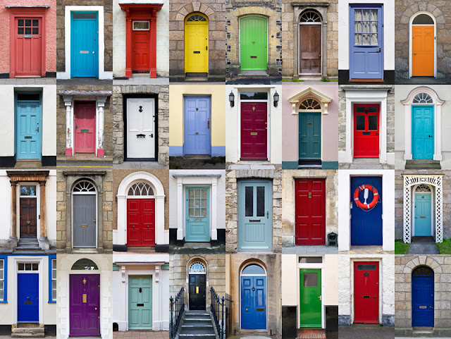 40 examples of colored entrance doors - Lady's Houses