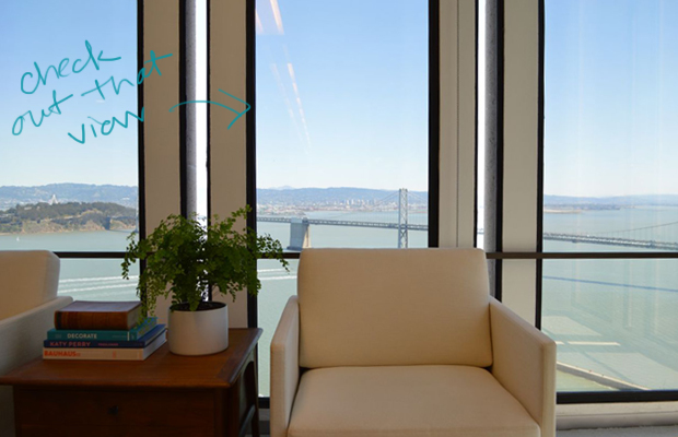 Rosebud & Penny: Mid-Century Modern Office Lounge Makeover