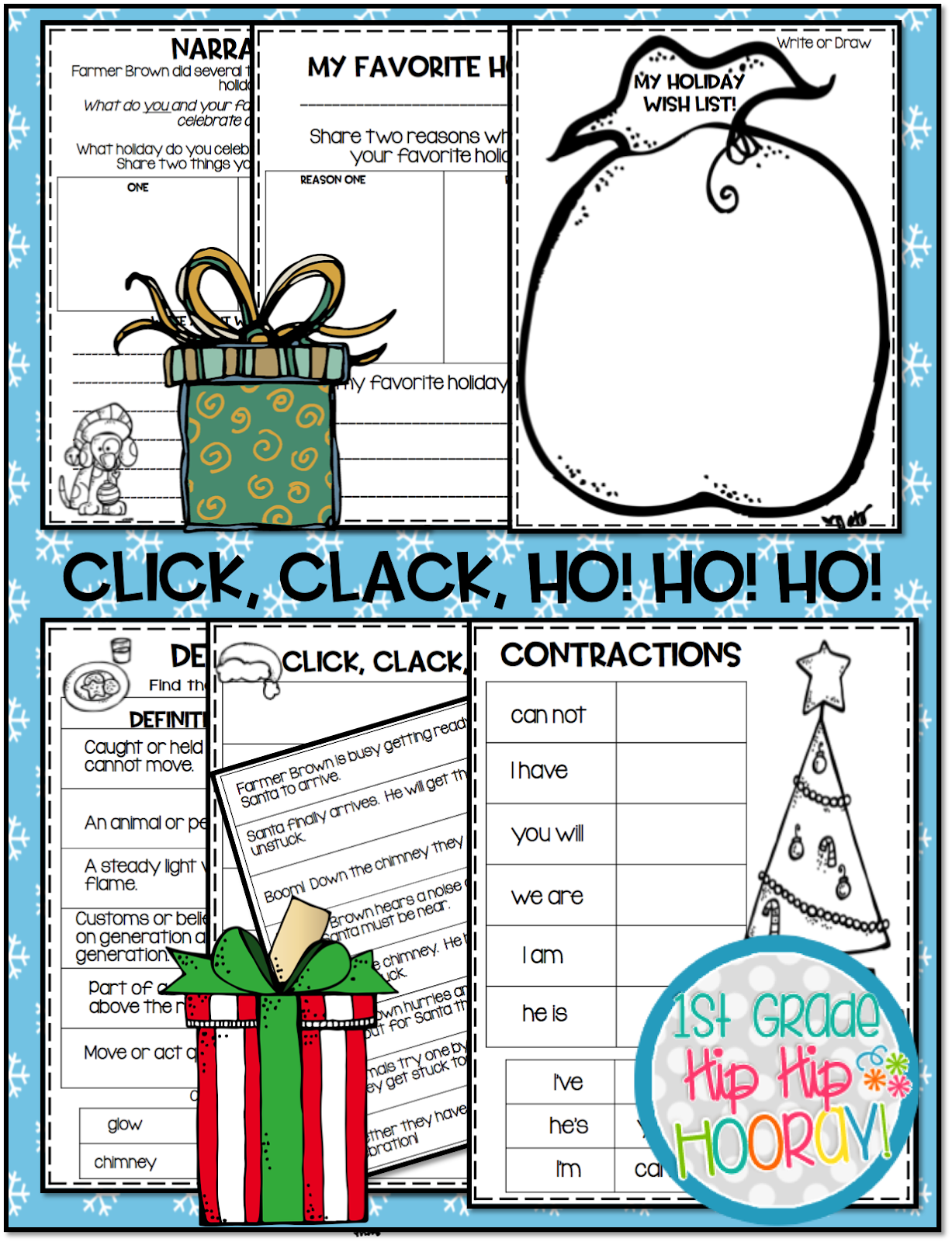 1st Grade Hip Hip Hooray!: Click, Clack Ho! Ho! Ho!