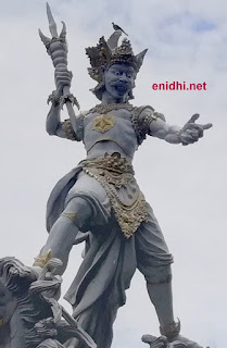 Ghatotkacha Karna war statue near Denpasar airport, Bali - eNidhi India ...