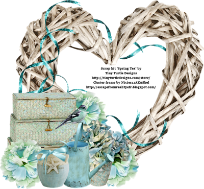 Escape From Reality Blog: FTU Cluster Frames "Spring Tea"