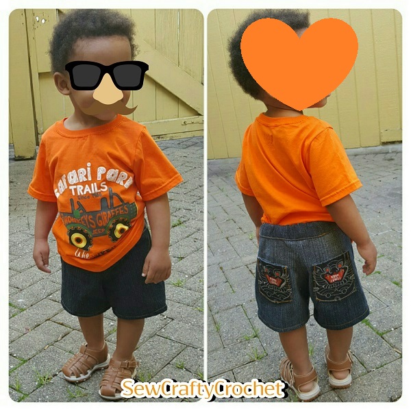 Upcycled Denim Shorts - Sew Crafty Crochet