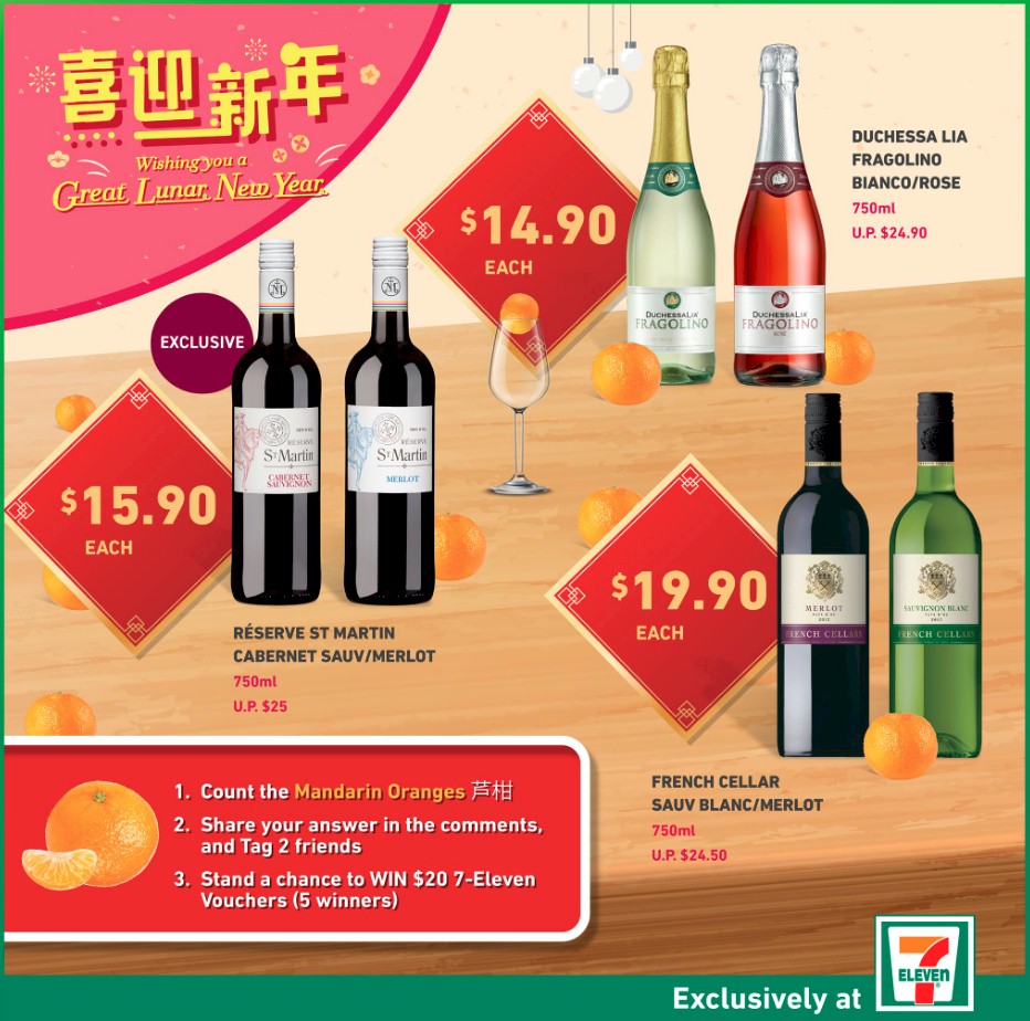 7-Eleven Lunar New Year Wine Promotion ~ All Singapore Deals