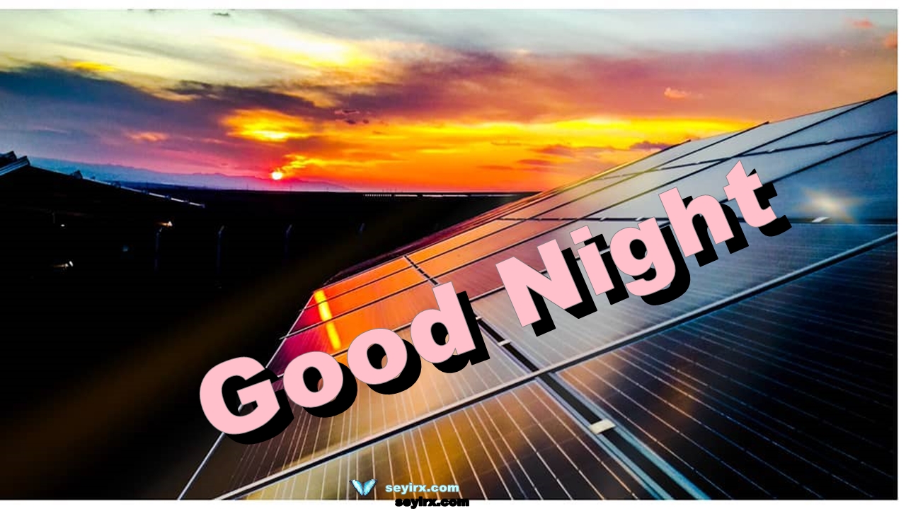 Red sky picture good night, images - HBDAY.ART