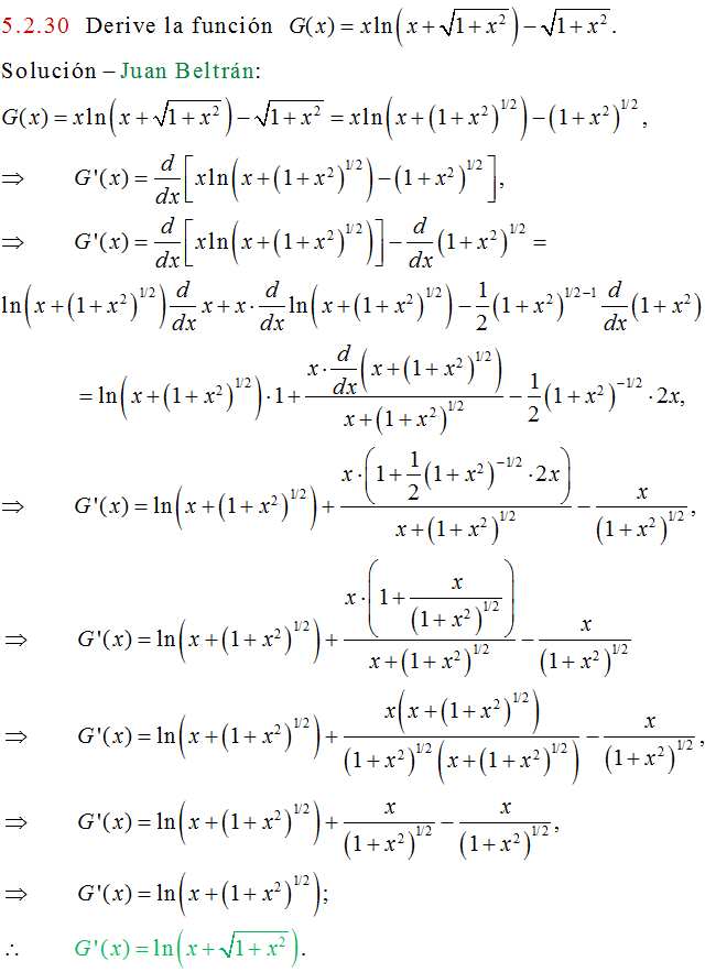 C lculo21 Derivada De Una Funci n Logar tmica Leithold 5 2 30 C lculo21 Derivada De Una Funci n Logar tmica Leithold 5 2 30