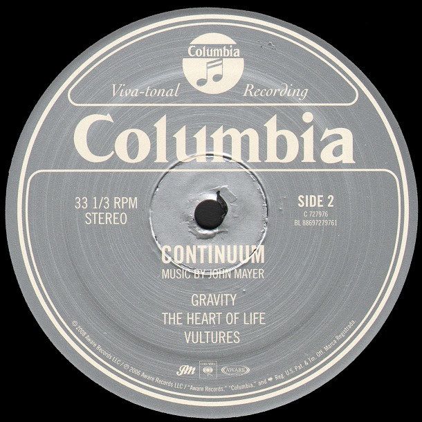 Vinyl para Digital: John Mayer - 2006 - Continuum [VINYL DUPLO] {16-44 ...