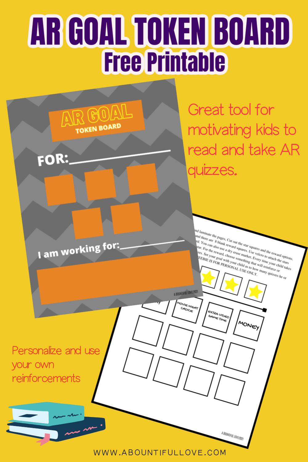 AR Goal Token Board - A Bountiful Love