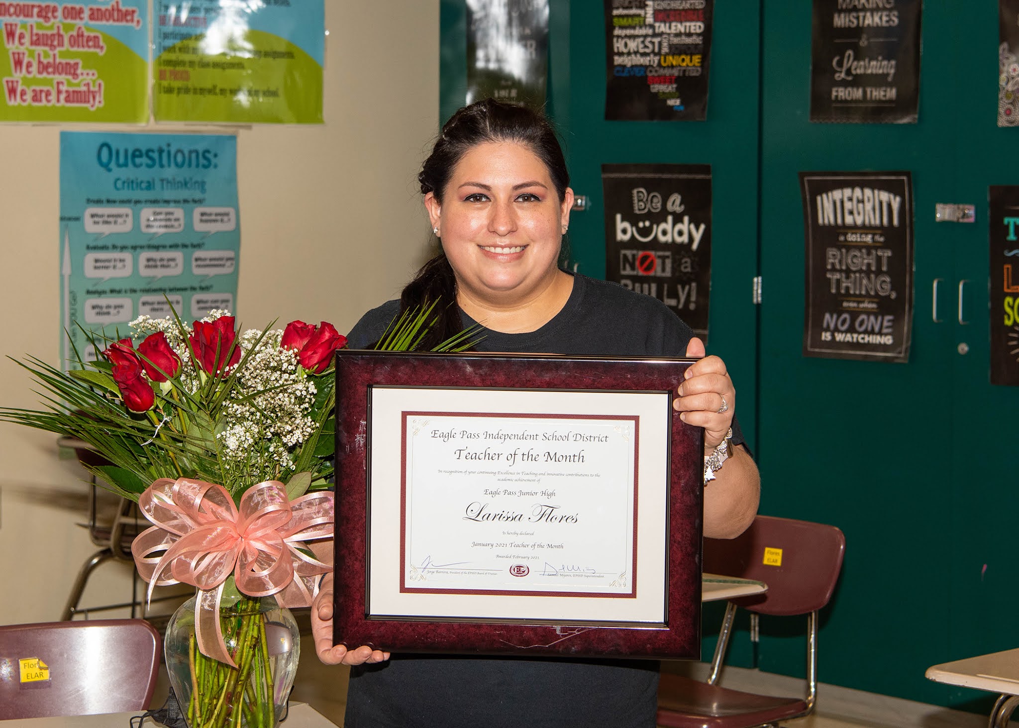 Eagle Pass ISD - iVision: Congratulations to Ms. Larissa Flores ...