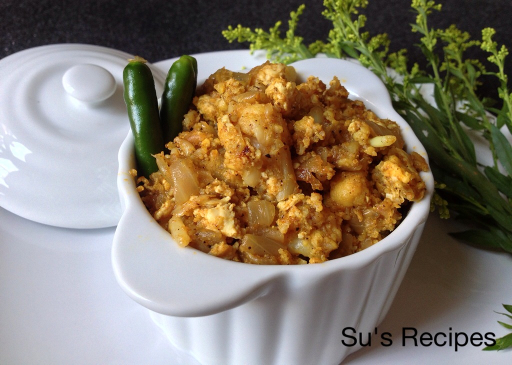 Su's Recipes: Cauliflower Egg Burji