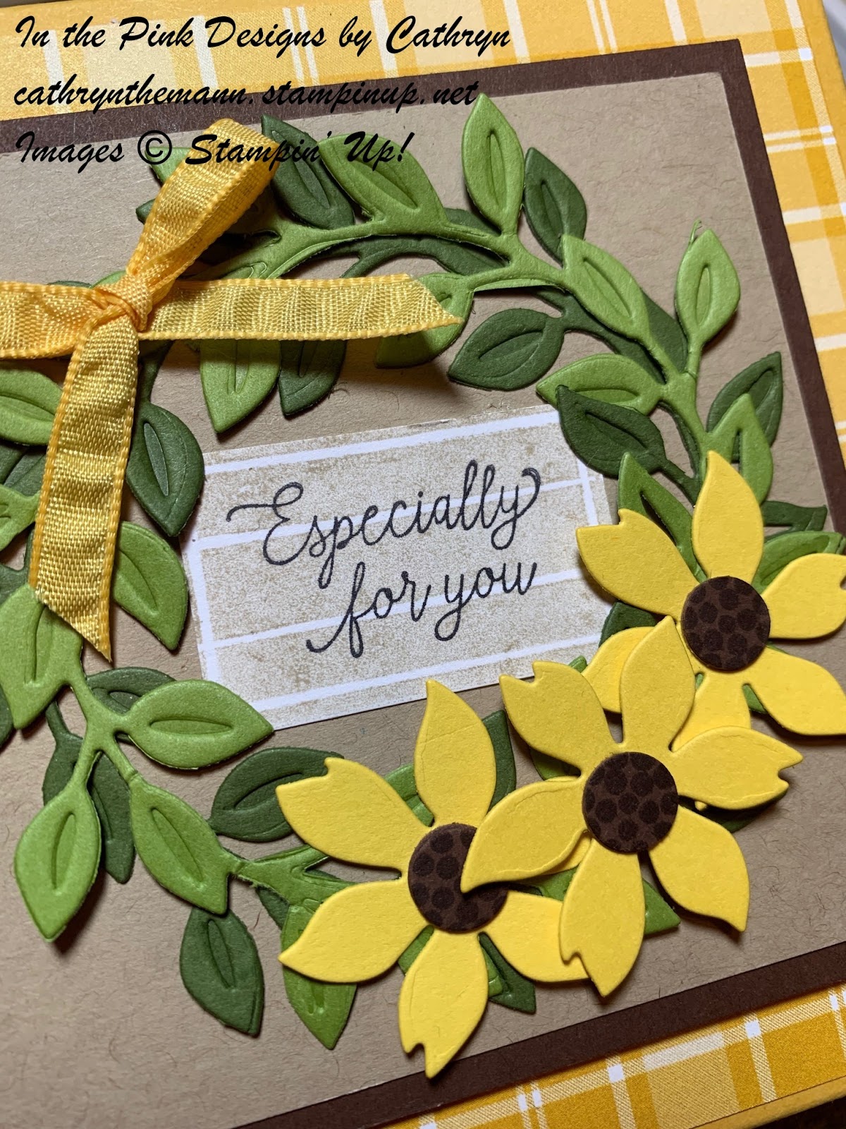 In the Pink, Designs by Cathryn: Sunflower Box with Wreath Builder dies ...