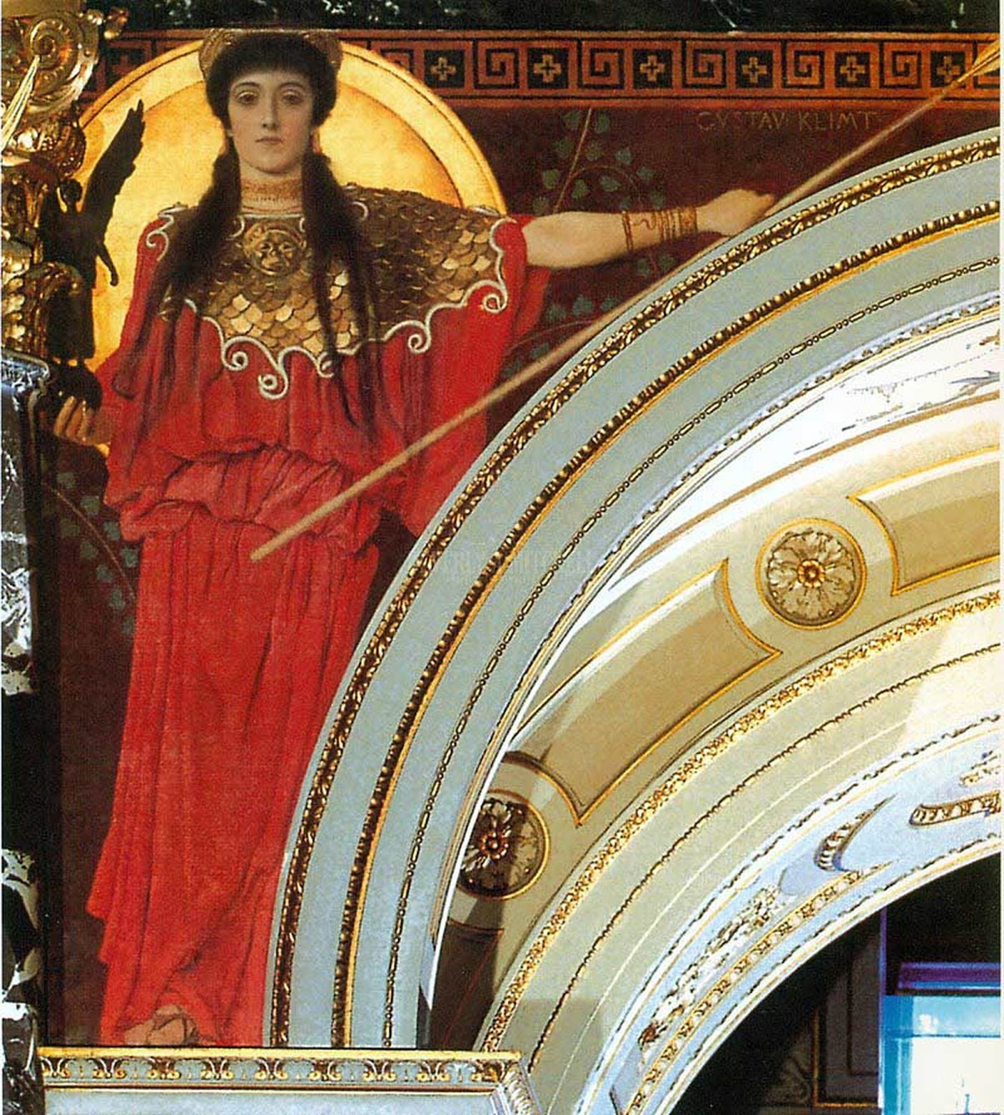 Athena by Gustav Klimt 1890