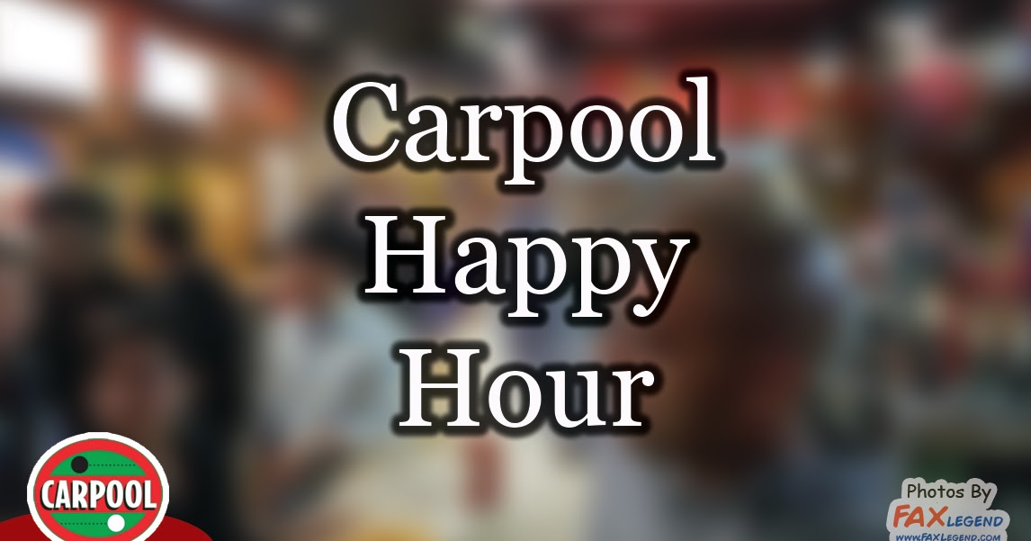 Carpool Fairfax Happy Hour - Fair Lakes Bars