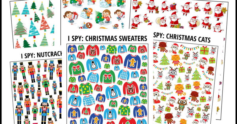 Christmas I Spy Bundle Pack | And Next Comes L - Hyperlexia Resources