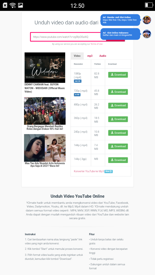 Cara download video youtube paling mudah dan terbaru - Massdedik