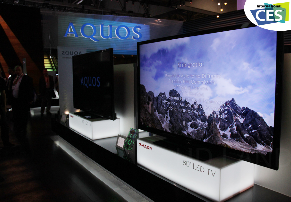 CES 2012 : Sharp LED 80'' LC80LE645U