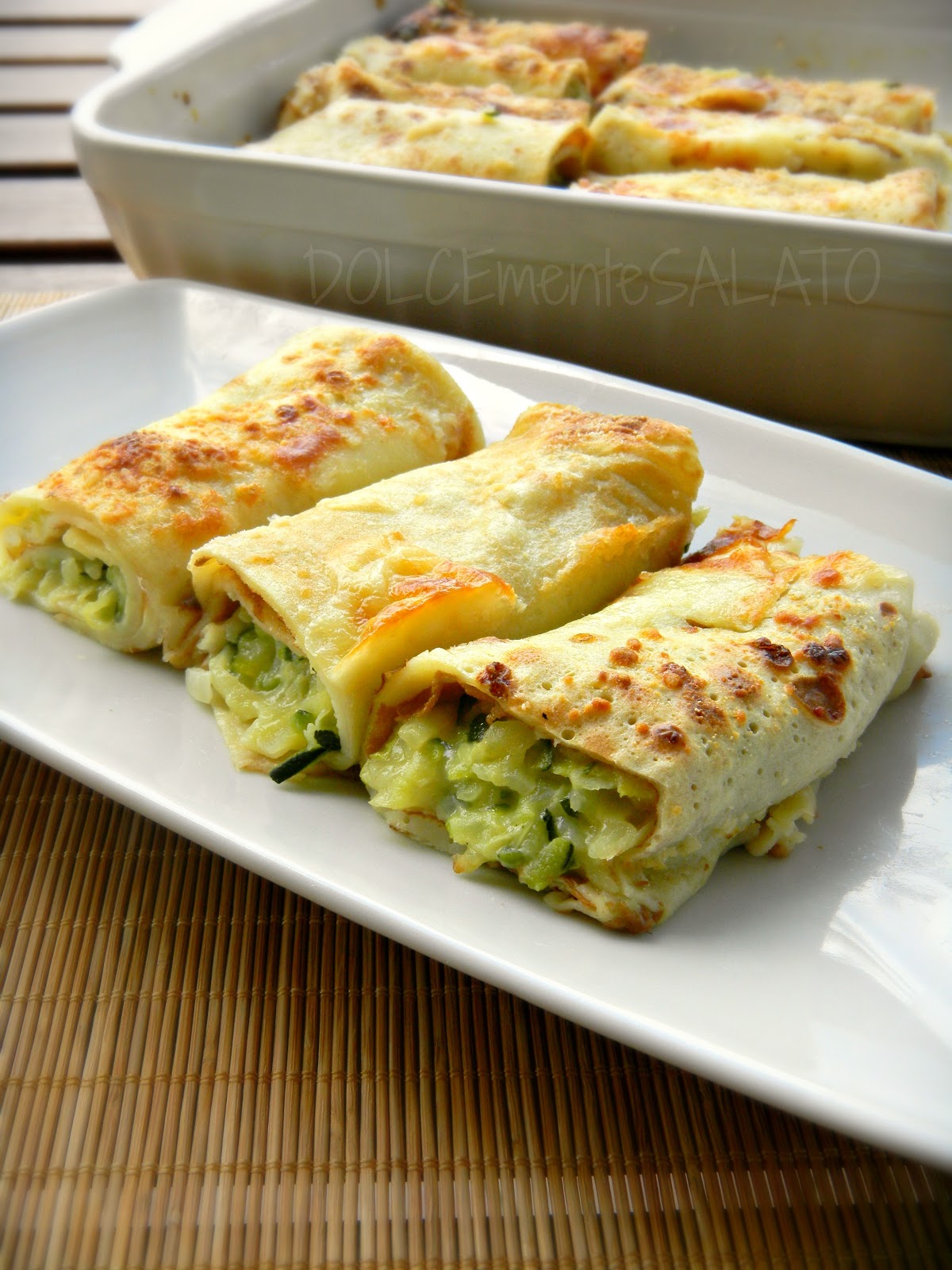 DOLCEmente SALATO: Crepes con zucchine, patate e caciotta