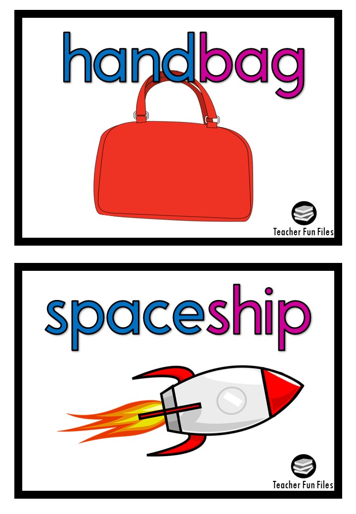 Teacher Fun Files: Compound Words Flashcards