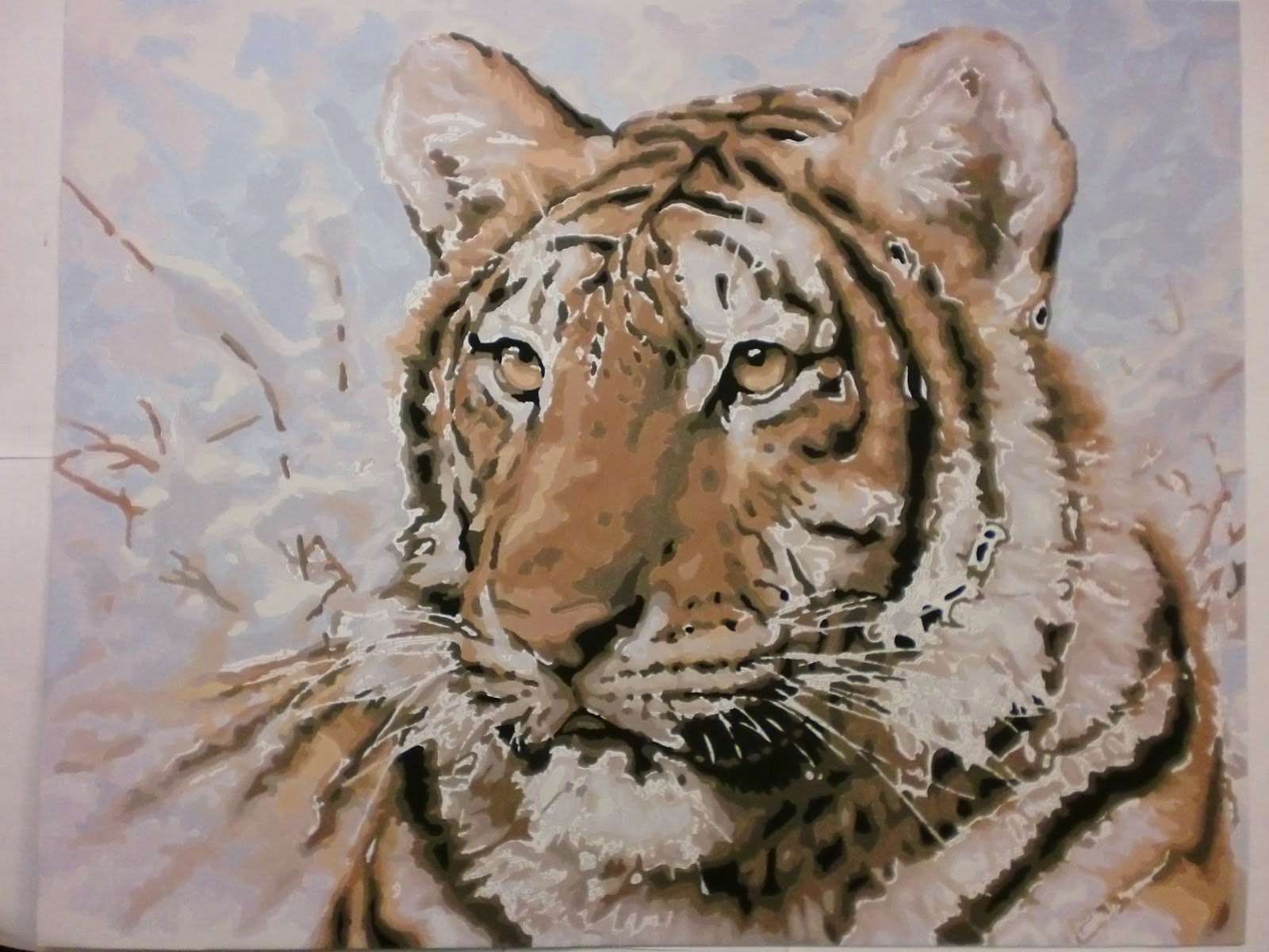 Awakening...: Siberian Tiger - Acrylic (Plaid Paint by Number)
