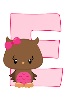 Kits imprimibles gratis : Abecedario y números color rosa con Animalitos