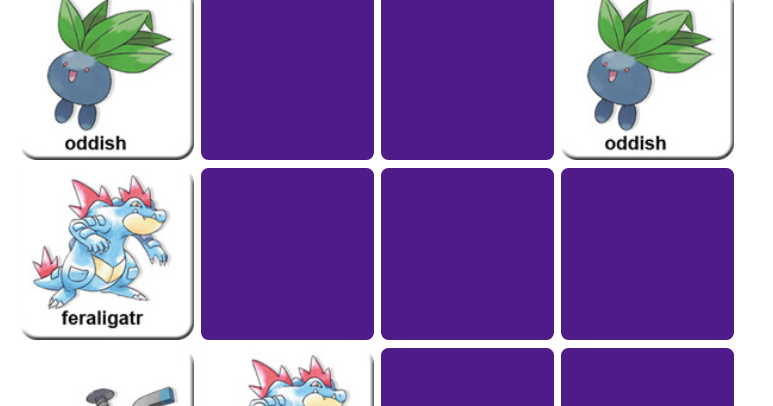 Escuela infantil castillo de Blanca: MEMORY DE POKEMON