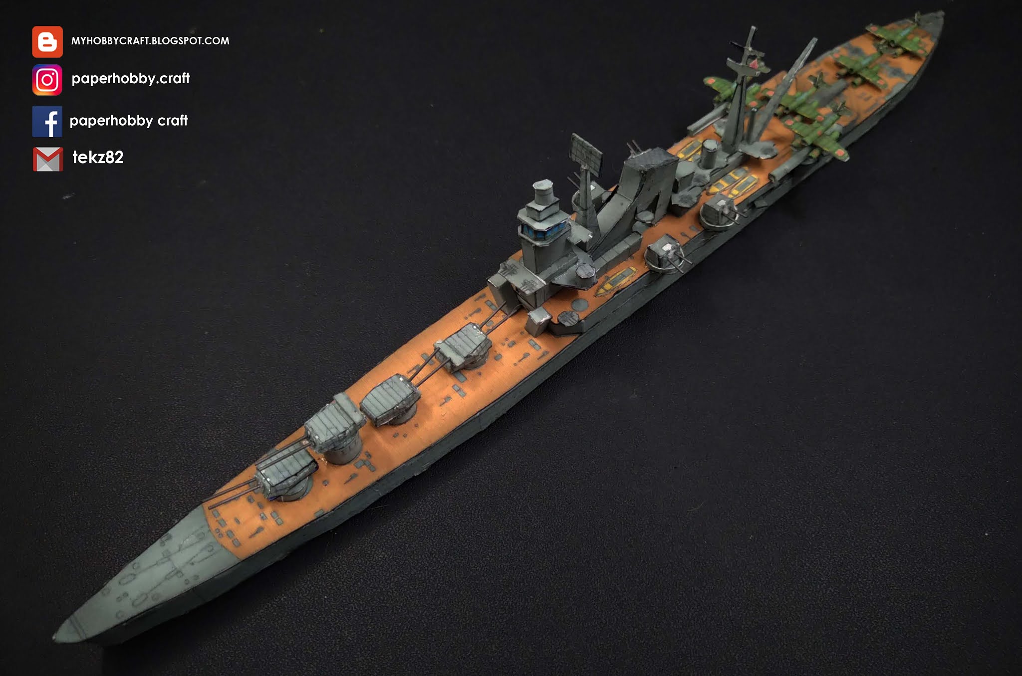 paperhobby: IJN TONE 1/700