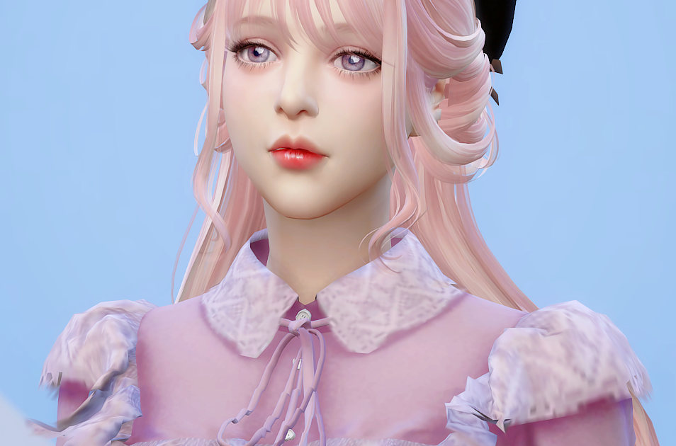 薇琪愛玩耍: The Sims 4 - 紫羅蘭 Violet（download）