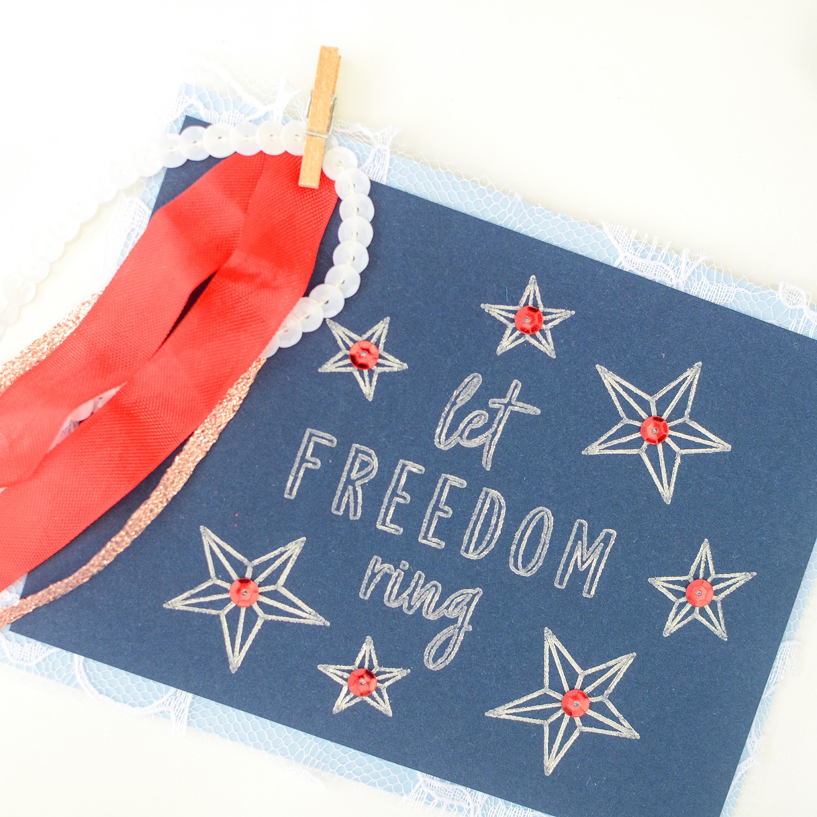 WRMK :: Patriotic Cards w/ Foil Quill
