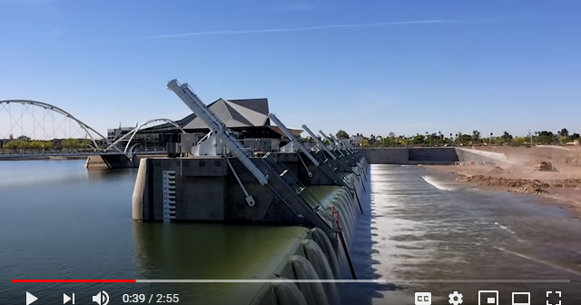 Industrial History: Tempe Town Lake Dam on Salt River in Tempe, AZ