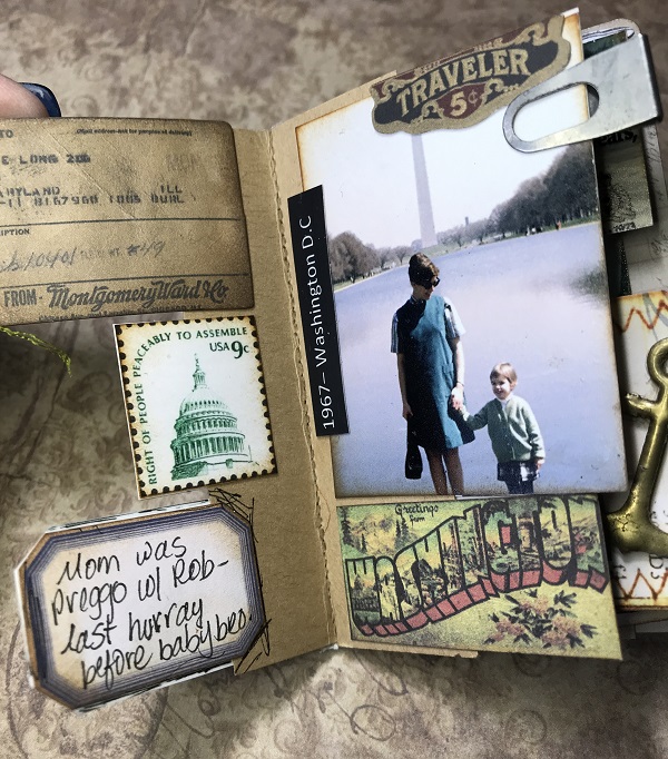 Karen Bearse Designs: Mini Portfolio in a Travel Bookcase for Eileen Hull