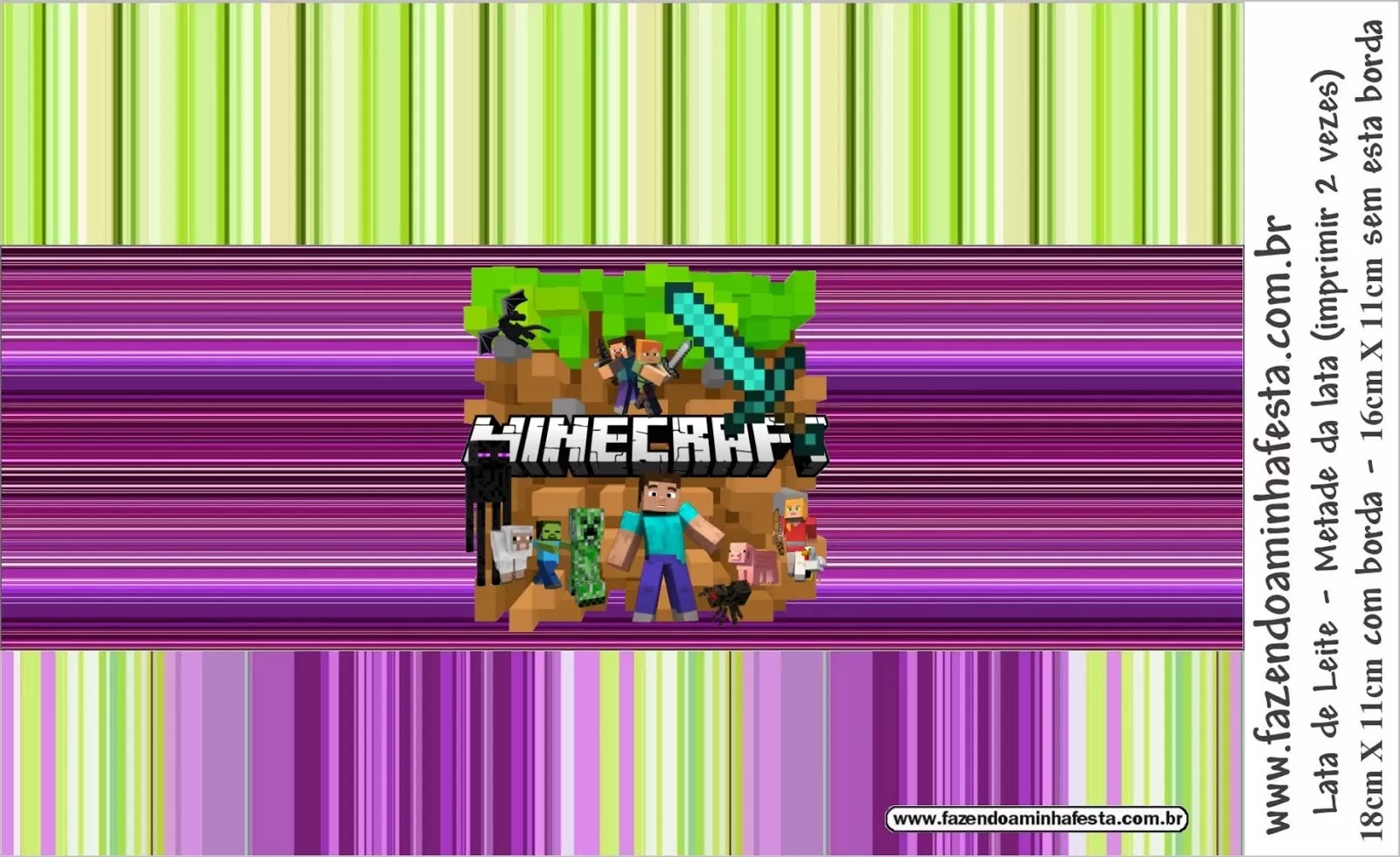 Minecraft Party Free Printable Candy Bar Labels. - Oh My Fiesta! for Geeks