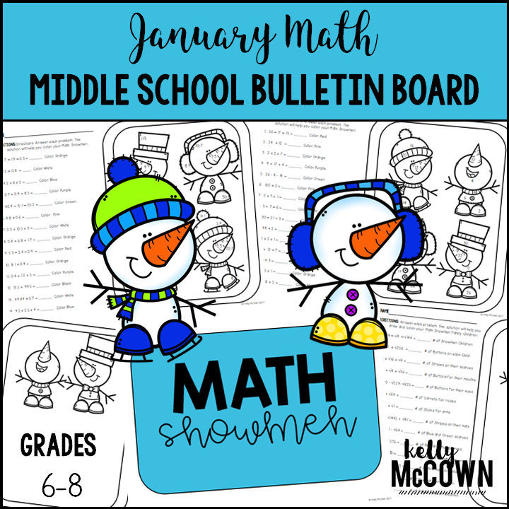 Kelly McCown: January Math Resources