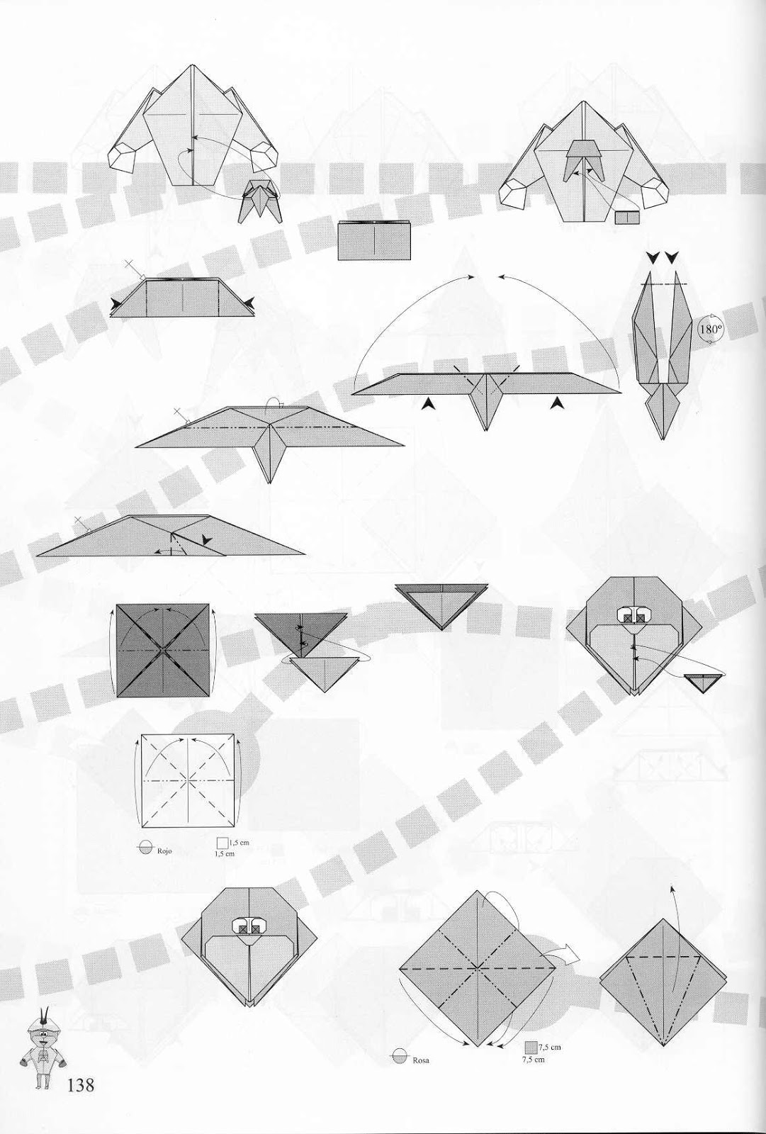Origami Cartoon 3-Halle - Ruby Book Origami