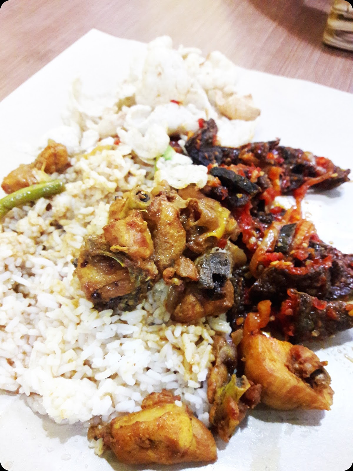 MY ALL: nasi kak wok + teh ais madu Restoran Puteri, Taman Seri Gombak