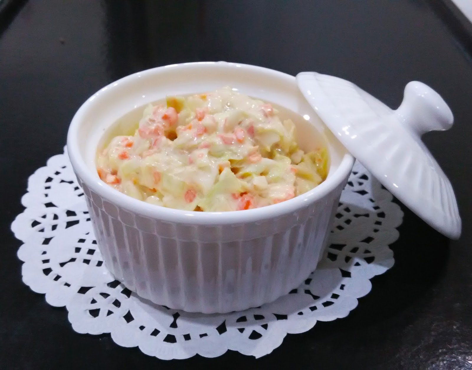 COLD COLESLAW WITH ROASTED SESAME SEED MAYO