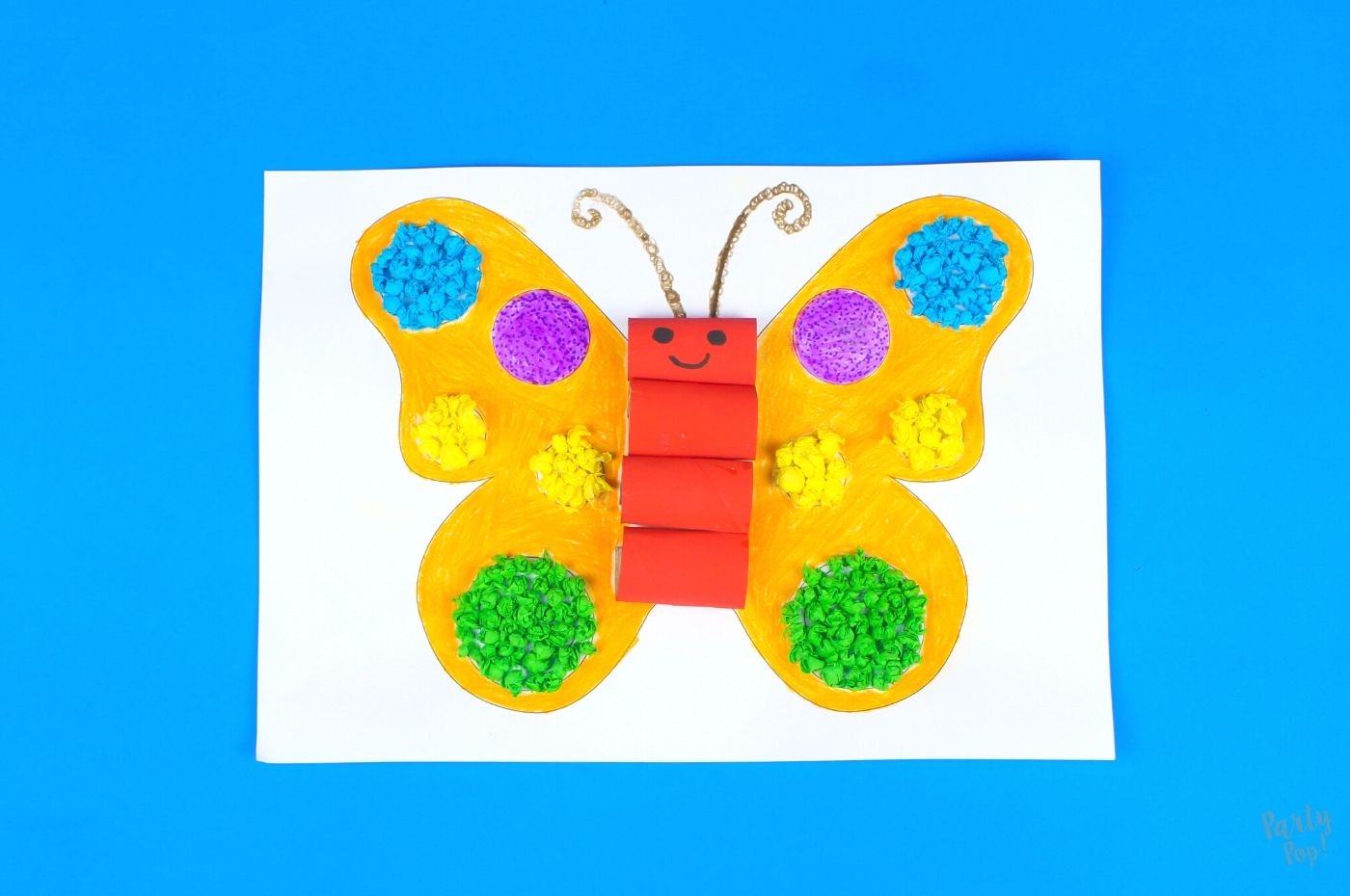 Actividades para niños - Idea Mariposa 🦋 | PartyPop DIY