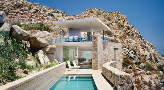 Neo arquitecturaymas: Arquitectura en las rocas. Casa Finisterra