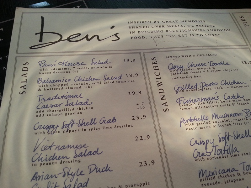 the light of my love*: Hyper Lunch @ Ben's KLCC