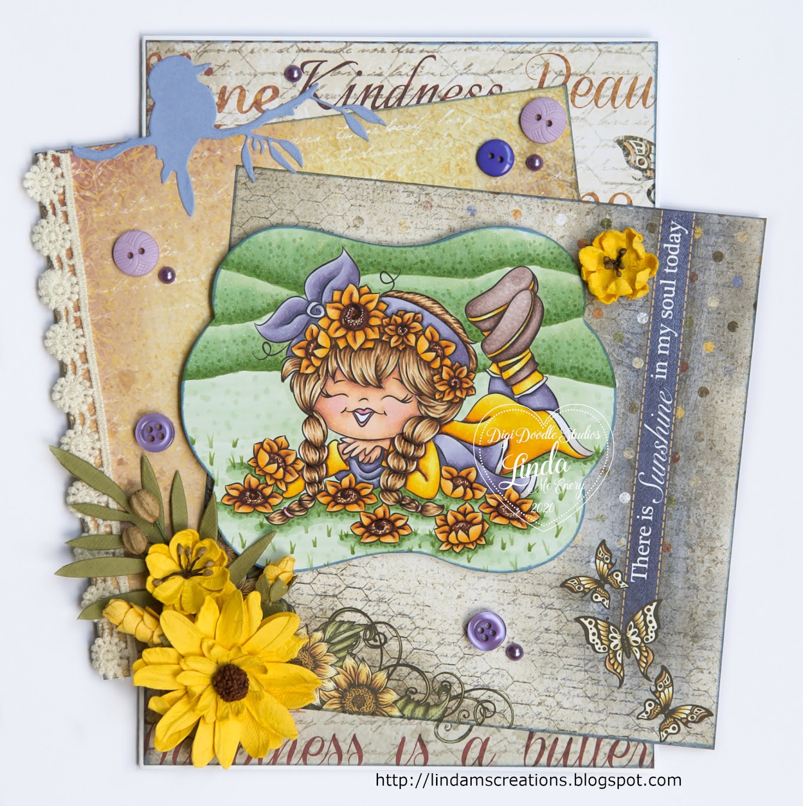Linda's Creations: DIGI DOODLE STUDIOS SUNFLOWER DREAMS