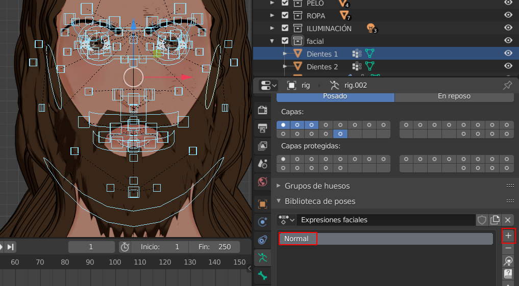 Estudiando Blender: Libreria de poses