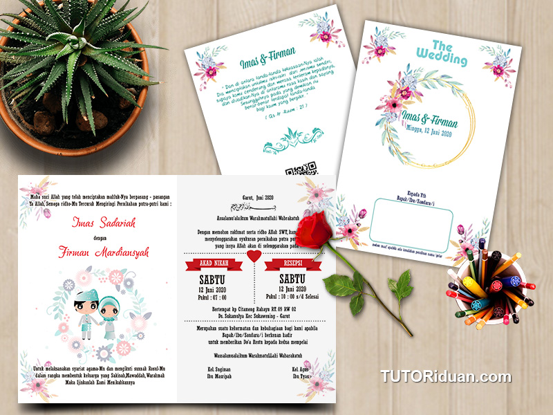 Free 2 Mockup Undangan dan 30 Desain Undangan Pernikahan (Free PSD ...