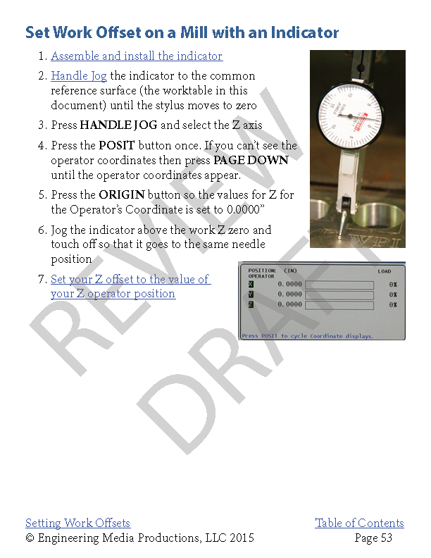 CNC Quick Guide for Haas Mills Review: Set Work Offset on a Mill with ...