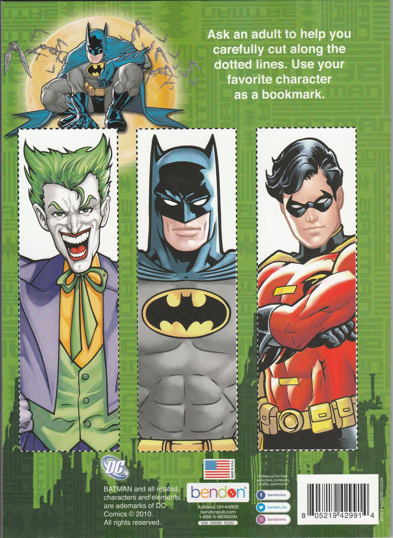 Moongem Comics: Batman Jumbo Coloring & Activity Book 2010 Covers With ...