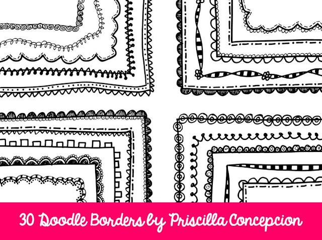 teacherific: Doodle Borders