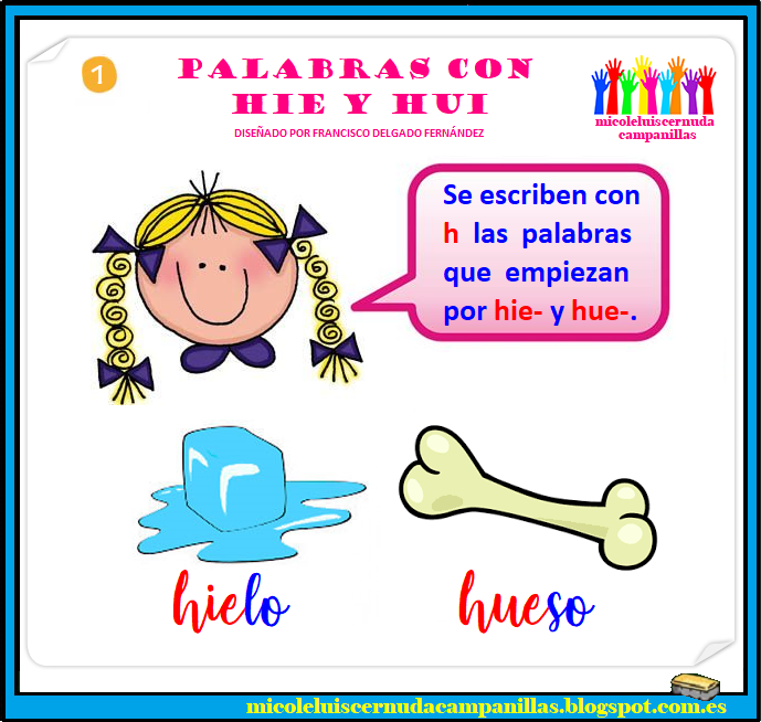 Mi cole Luis Cernuda, Campanillas.: T.8 - 3º "Palabras con HIE y HUE"