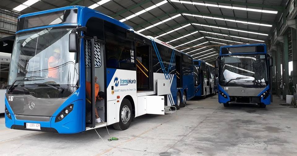 Inilah Penampakan Bus Maxi Trans Jakarta Buatan Karoseri Nusantara Gemilang