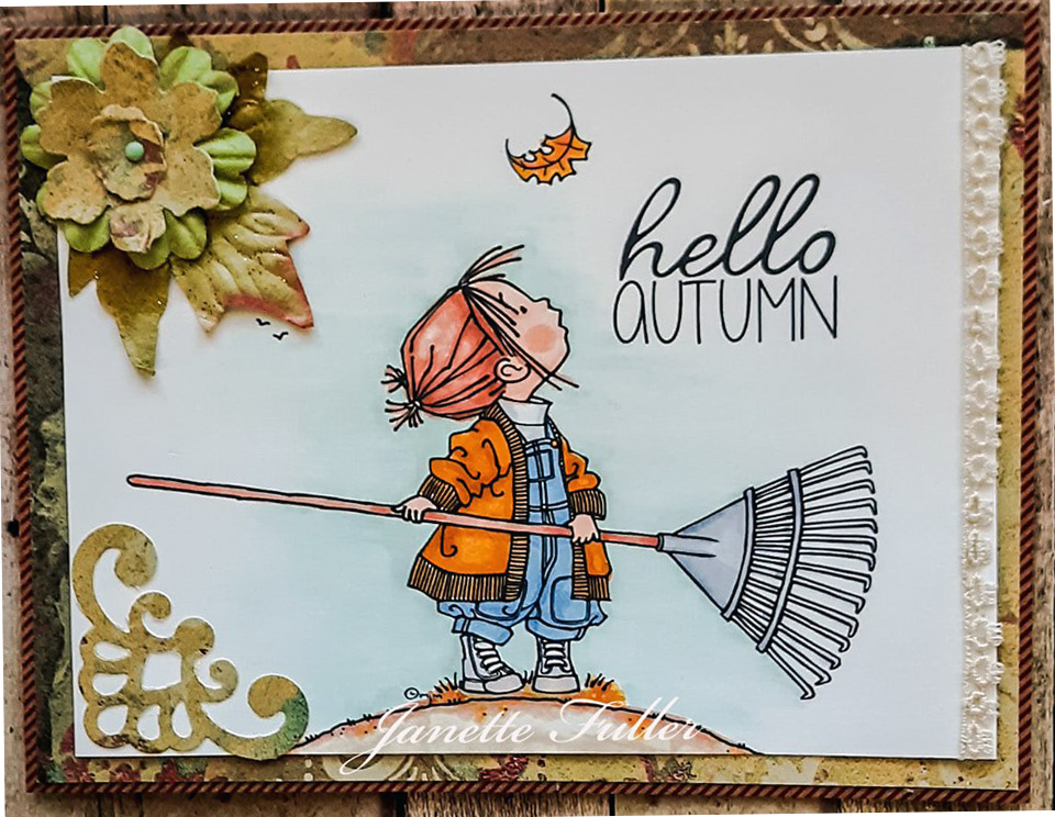 Janette Fuller: Handmade Autumn Greeting Card