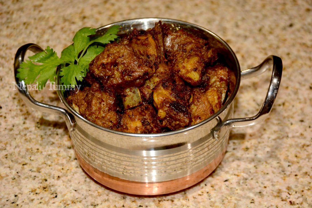 Nepali Tummy!!: Nepali Style Pan Fried Mutton (Khasi ko Bhuteko Masu ...