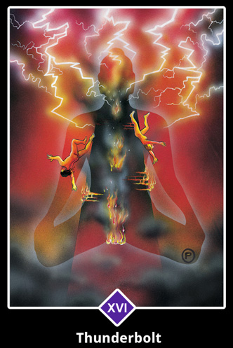 Osho Zen Tarot - 16. Arcano Maior ― Relâmpago